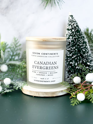 Canadian Evergreens Candle | Fresh Pine, Spruce & Winter Woods – Seven ...